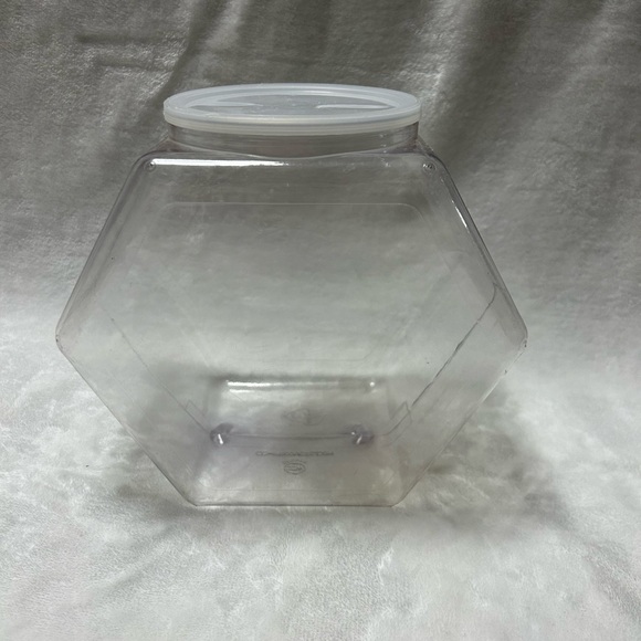 Kitchen | Clear Plastic Candy Cookie Jar With Lids Kitchen Storage ...